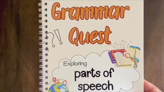 Learning Grammar Book for Kids. Exploring all parts of speech. Grammar ...